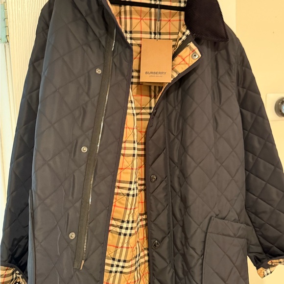 Burberry | Jackets & Coats | Burberry Plaid Lining Jacket With Black ...